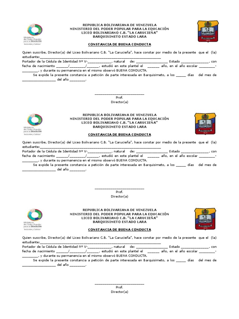 Constancia de Buena Conducta | PDF | Autenticación | Costa Rica