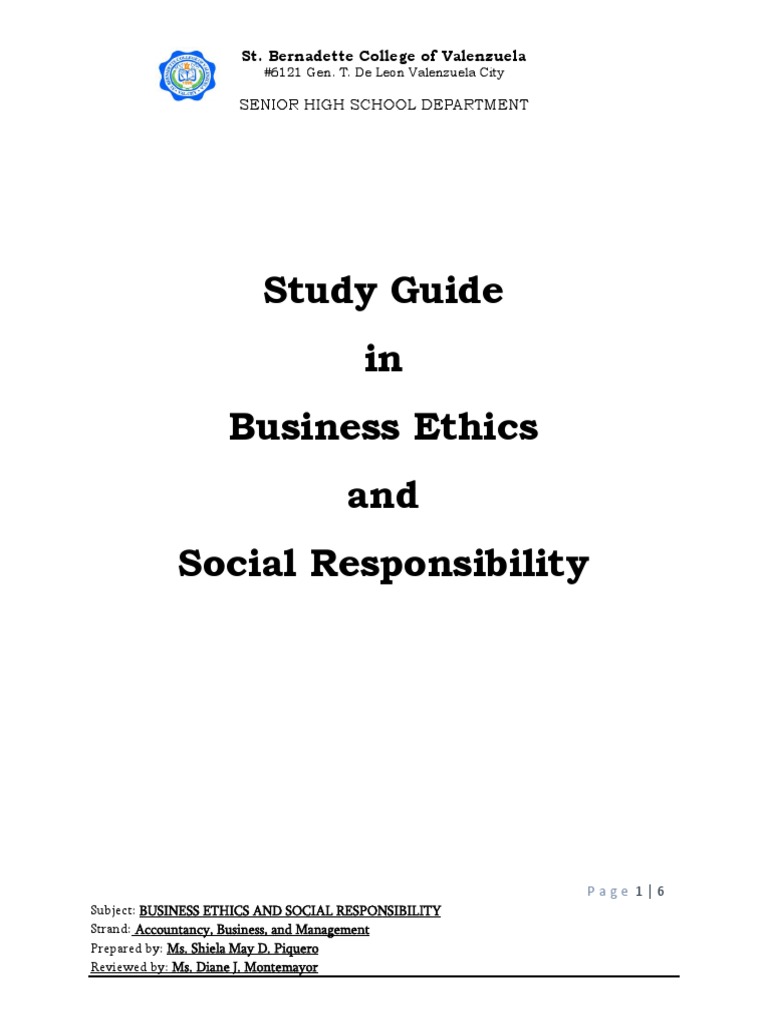 Lesson 4 | PDF | Business Ethics | Corporate Governance