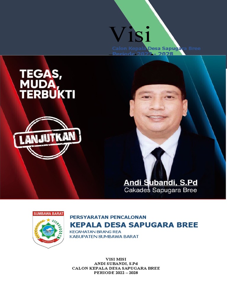 Visi Misi Andi Subandi | PDF