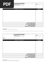 Liquidation Report Form | PDF