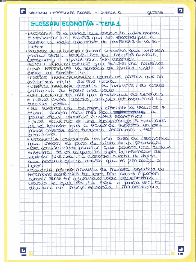 Glossari Tema 1 | PDF