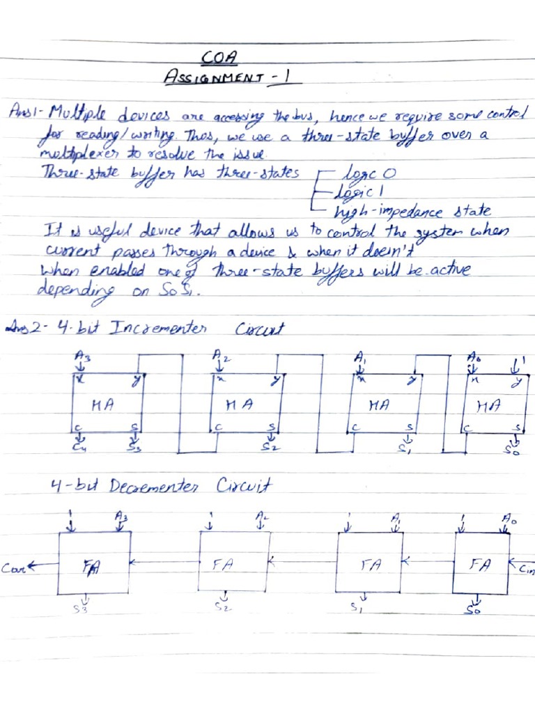 COA Assignment 1 | PDF