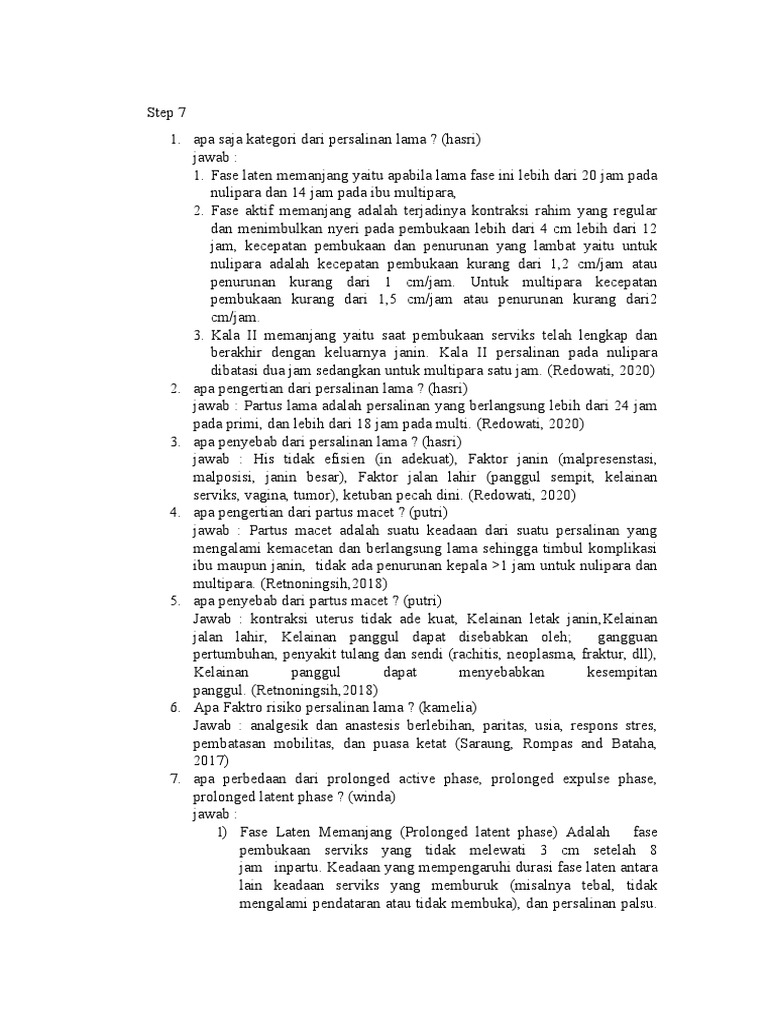 SGD 2 Putri Step 7.. | PDF