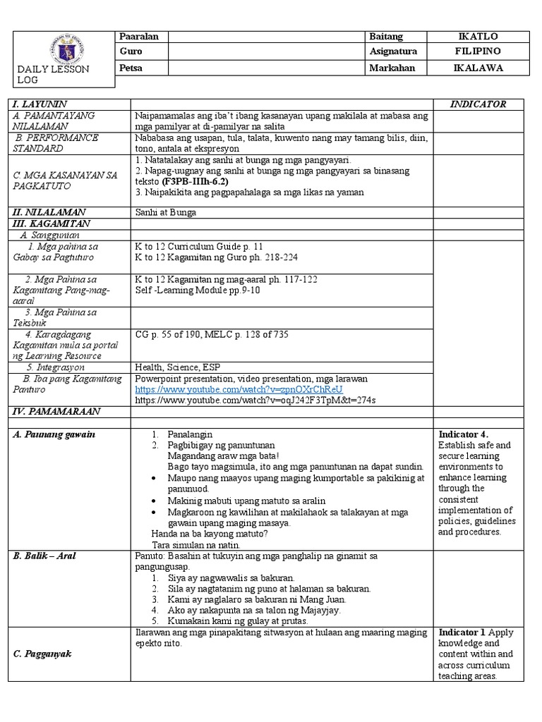 COT LP Filipino 3 | PDF