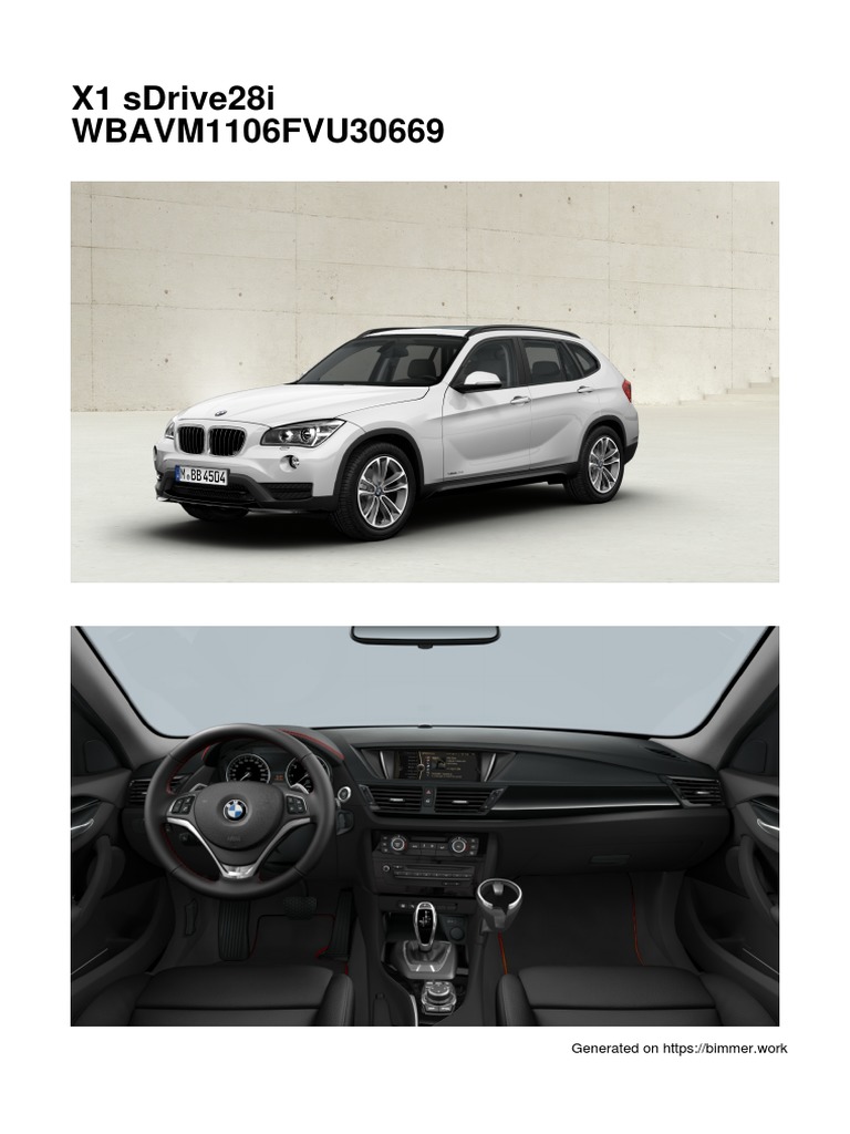 Wbavm1106fvu30669 Bimmer - Work | PDF | Motor Vehicle | Vehicle Technology