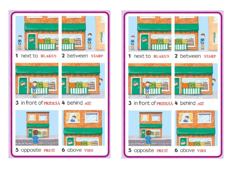 Prepositions of Place | PDF