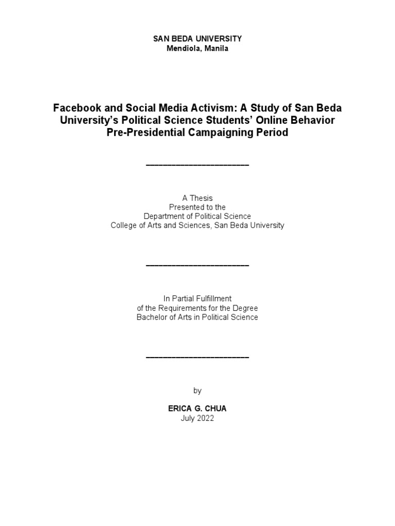 Chua - Research Paper For Final Submission W Signatures | PDF | Social ...