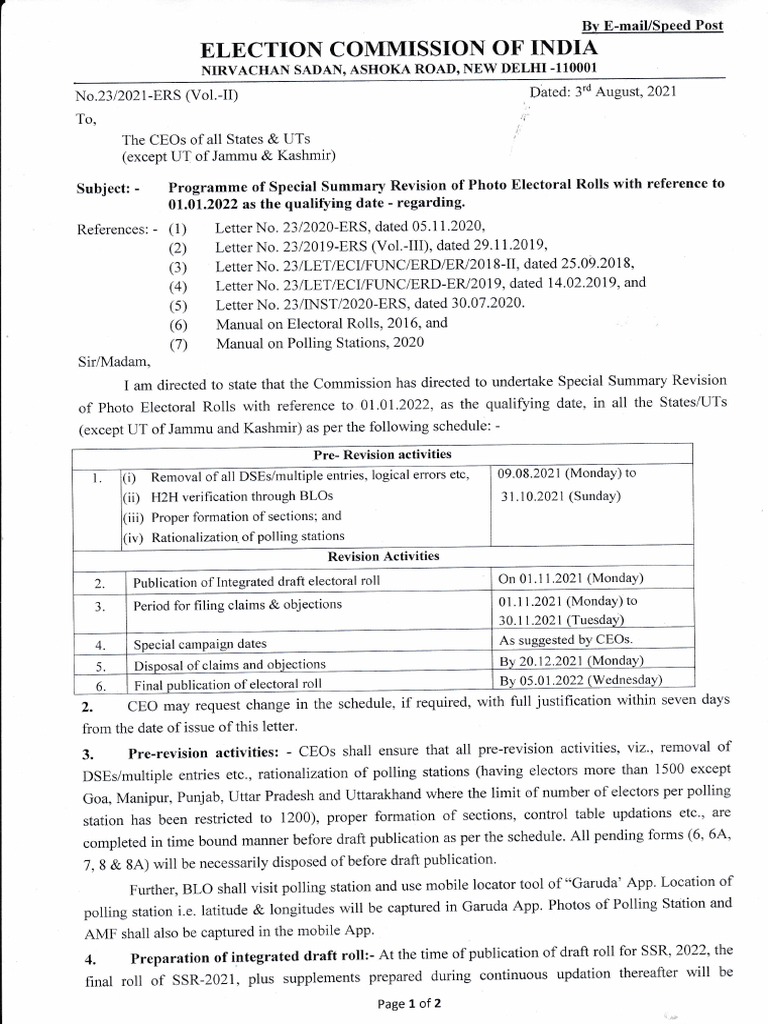 03.08.2021 - SSR, 2022 Programme in All States | PDF | Elections ...