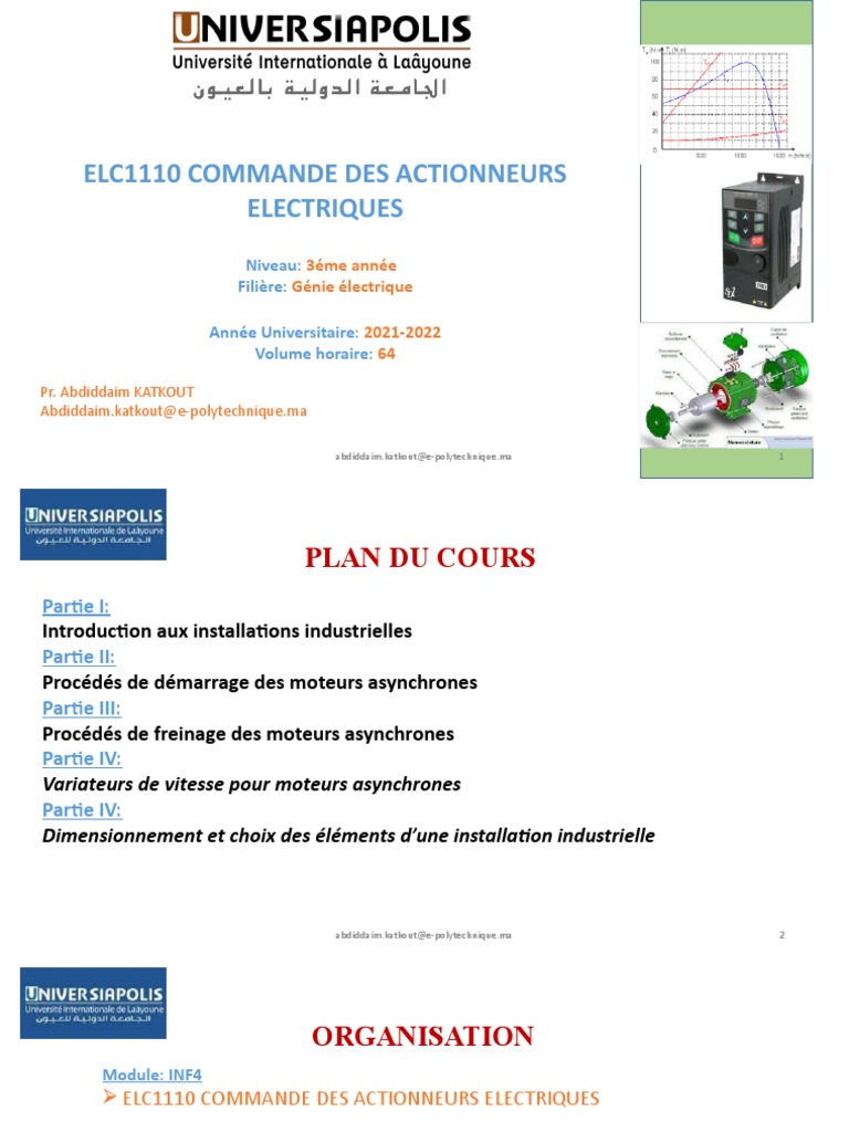 Commande Des Actionneurs Electriques | PDF | Électromagnétisme | Équipements électriques