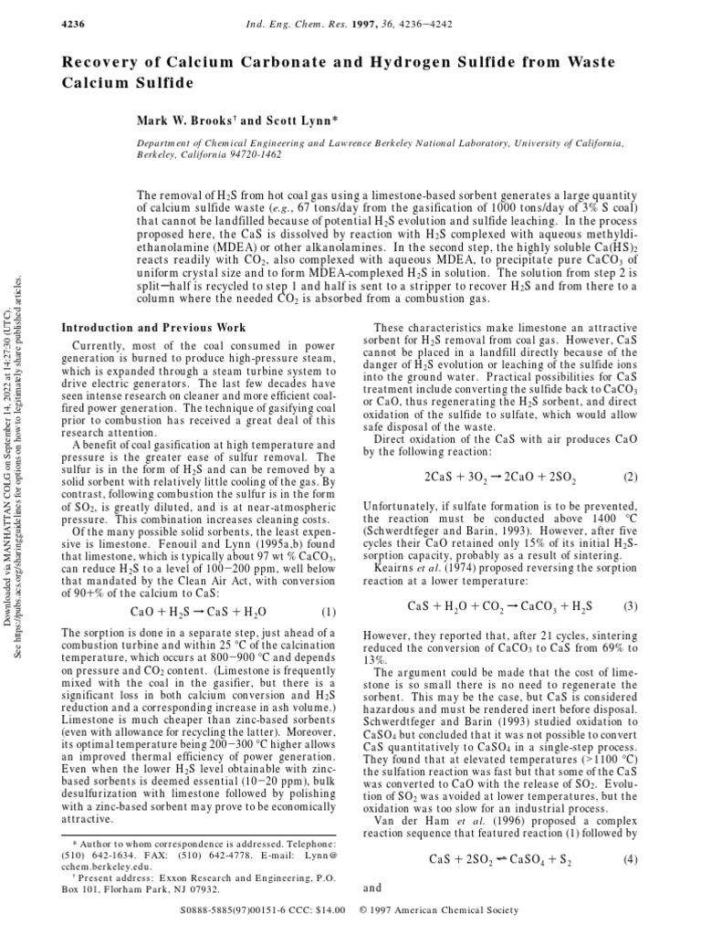 Article 1 | PDF | Calcium | Carbon Dioxide