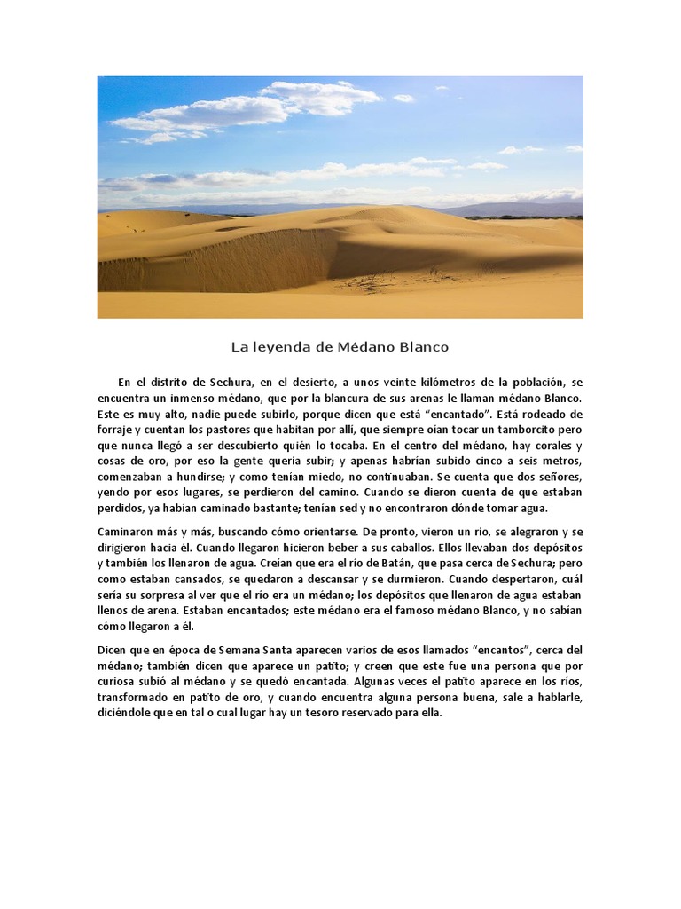 La Leyenda de Médano Blanco | PDF