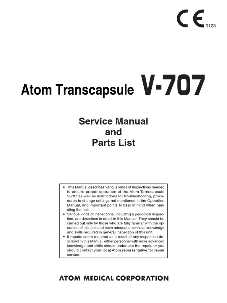 Atom V-707E Service Manual | PDF | Electromagnetic Compatibility ...