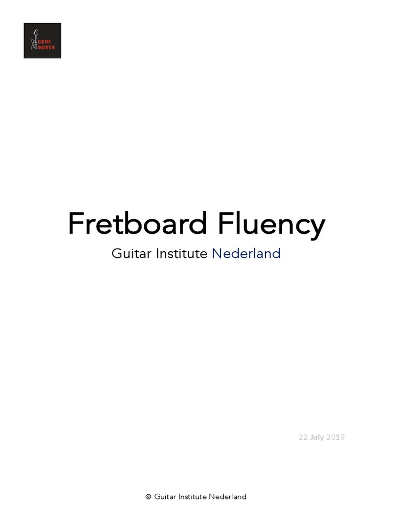 03 Fretboard Fluency | PDF | Scale (Music) | Minor Scale