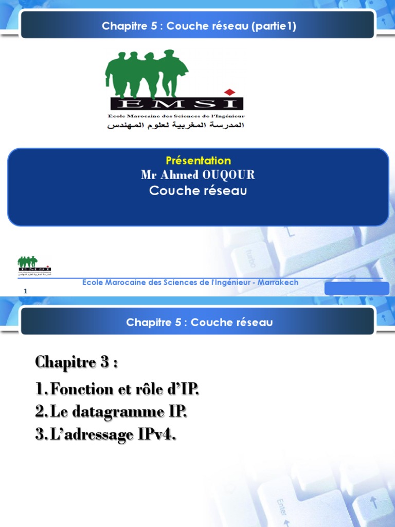 Chapitre5.1 Couche Rã©seau Partie1 | PDF | Protocoles Internet | Réseau informatique