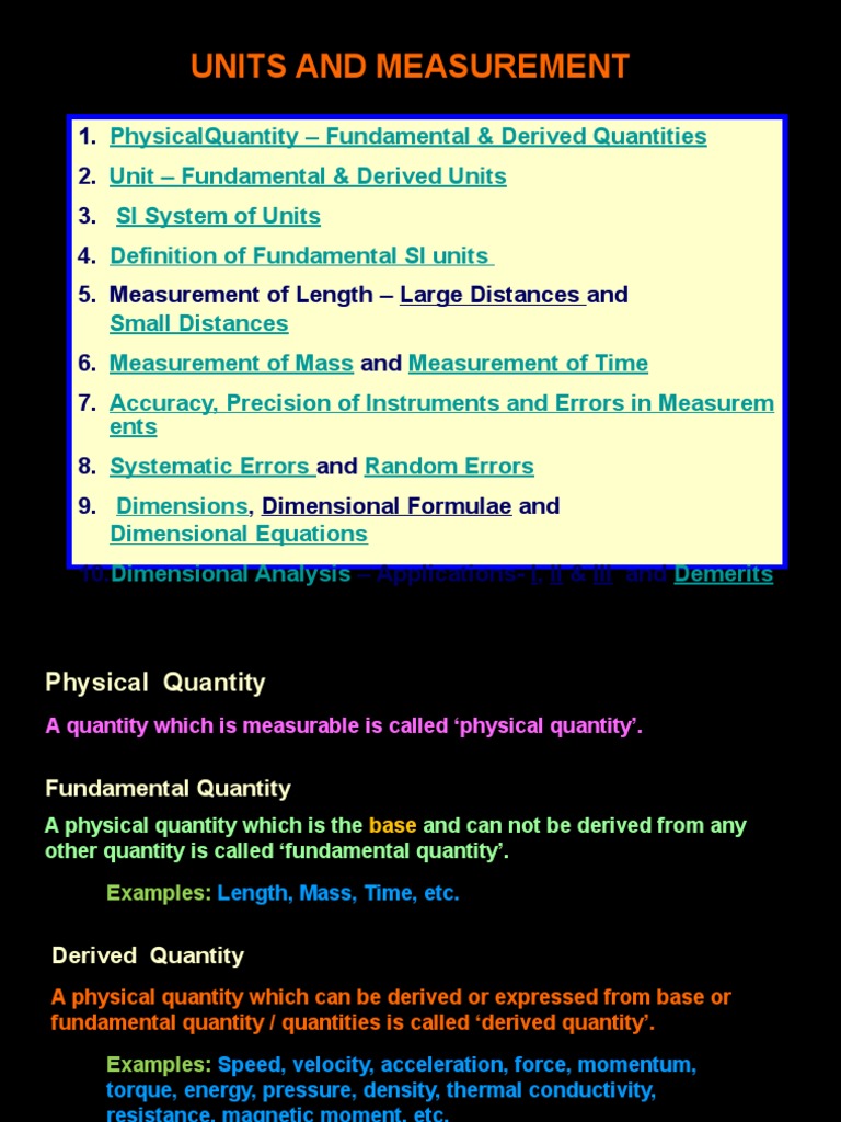 Units and Measurements CH2 | Download Free PDF | Significant Figures ...