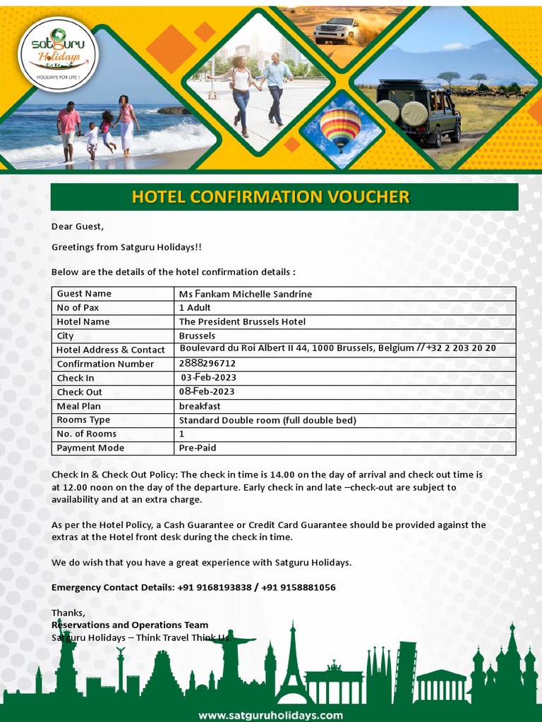 Fankam Michelle Hotel Brussels | PDF