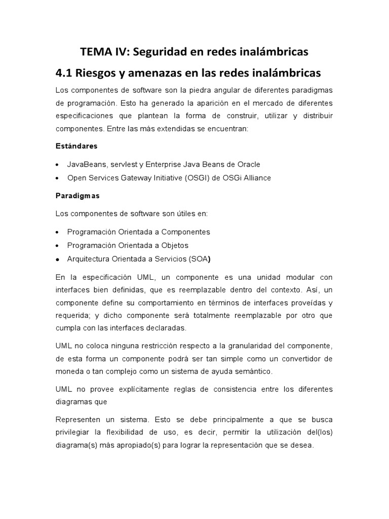 TEMA IV Seguridad en Redes Inalámbricas | PDF | Red de computadoras ...