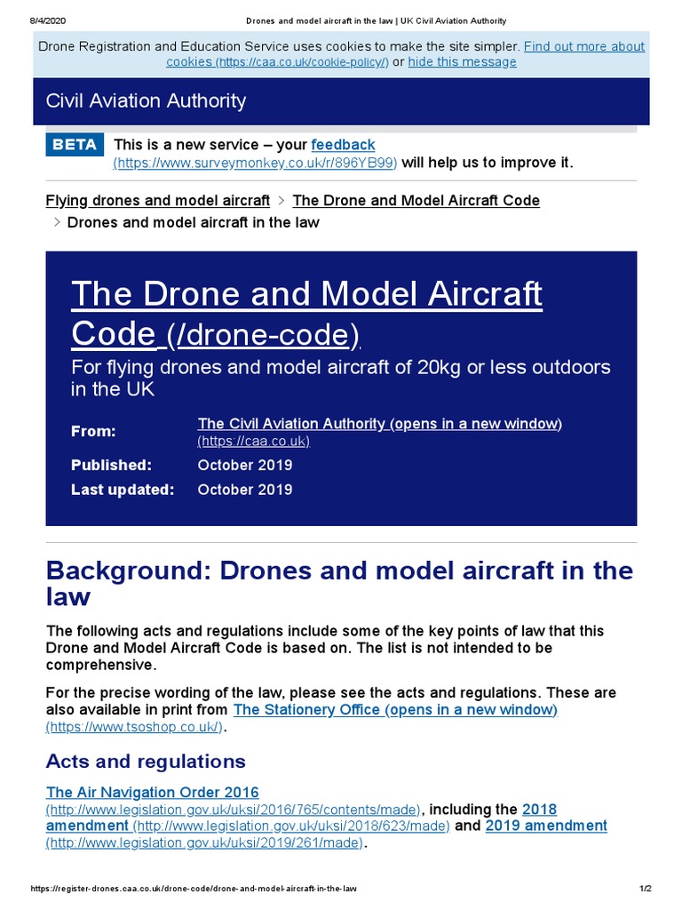 Caa drone laws 2020 store