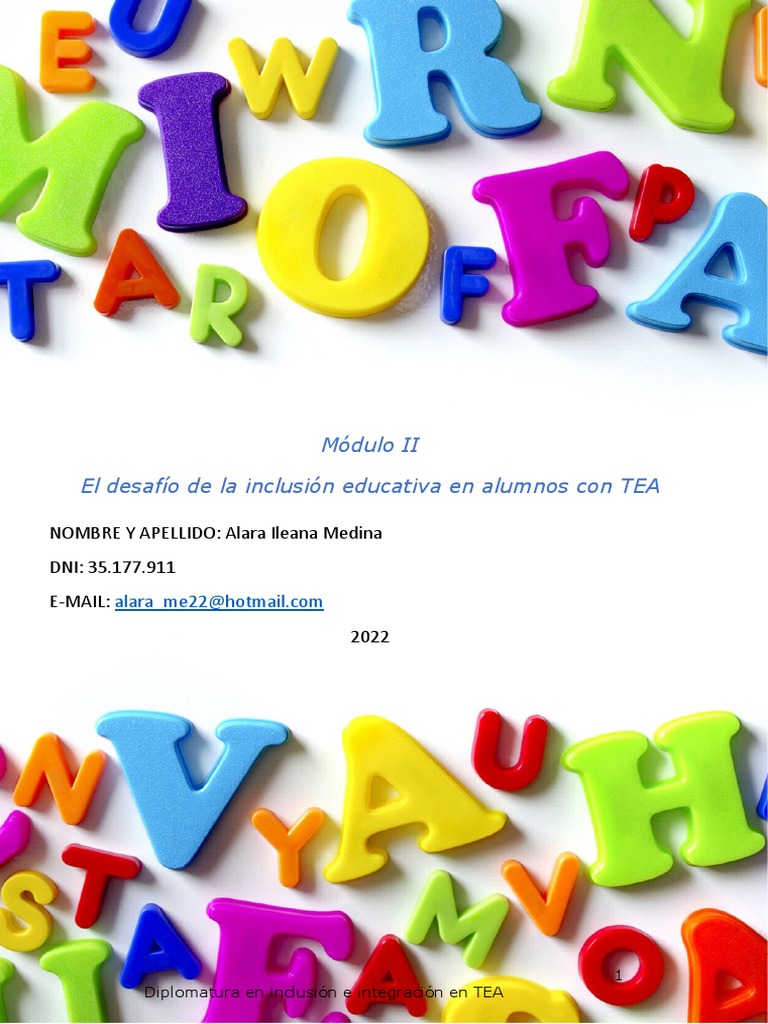 TP2 Tea | PDF | Inclusión (Educación) | Aprendizaje