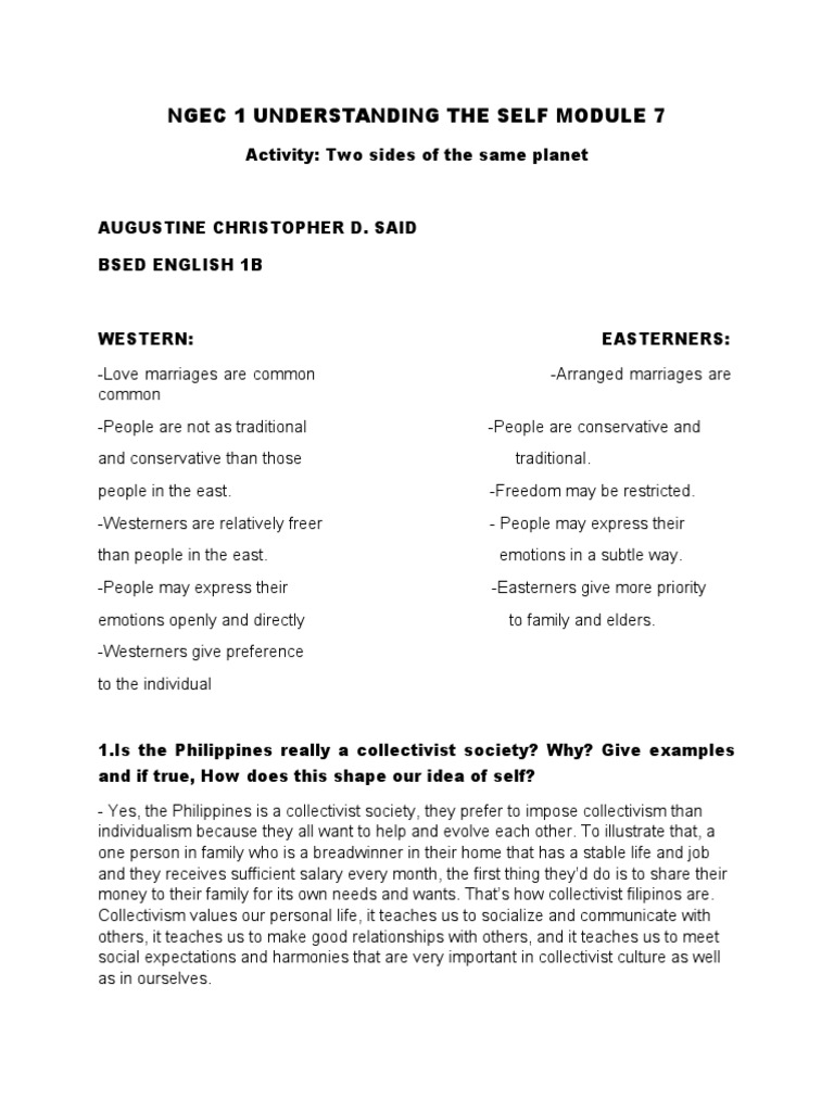 Module 7 Uts Activity | PDF | Self-Improvement | Wellness Module 7 Uts Activity | PDF | Self-Improvement | Wellness