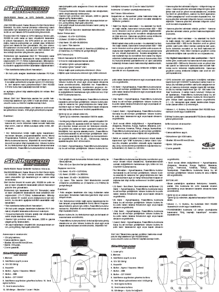 Manual RG200 RG300 TR 2016 | PDF