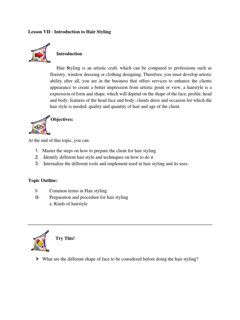 Introduction to Hair Styling | PDF | Hairstyle | Hair