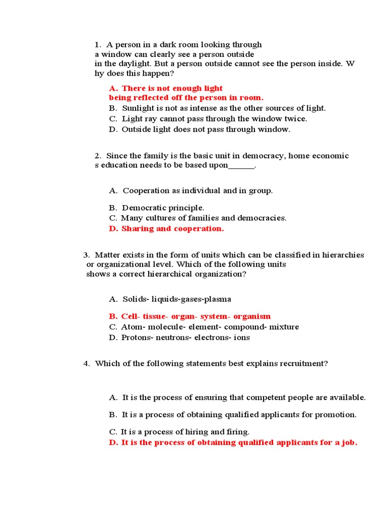 Gened Answer Key | PDF | Apsis