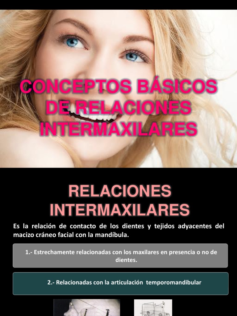 Tema 5 CONCEPTOS BÁSICOS DE RELACIONES INTERMAXILARES | PDF | Odontología | Dentadura postiza