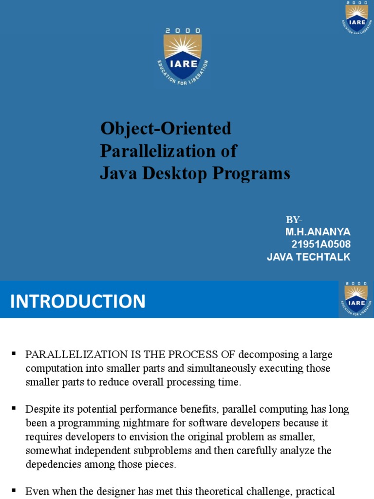 Java Techtalk Pdf Parallel Computing Thread Computing