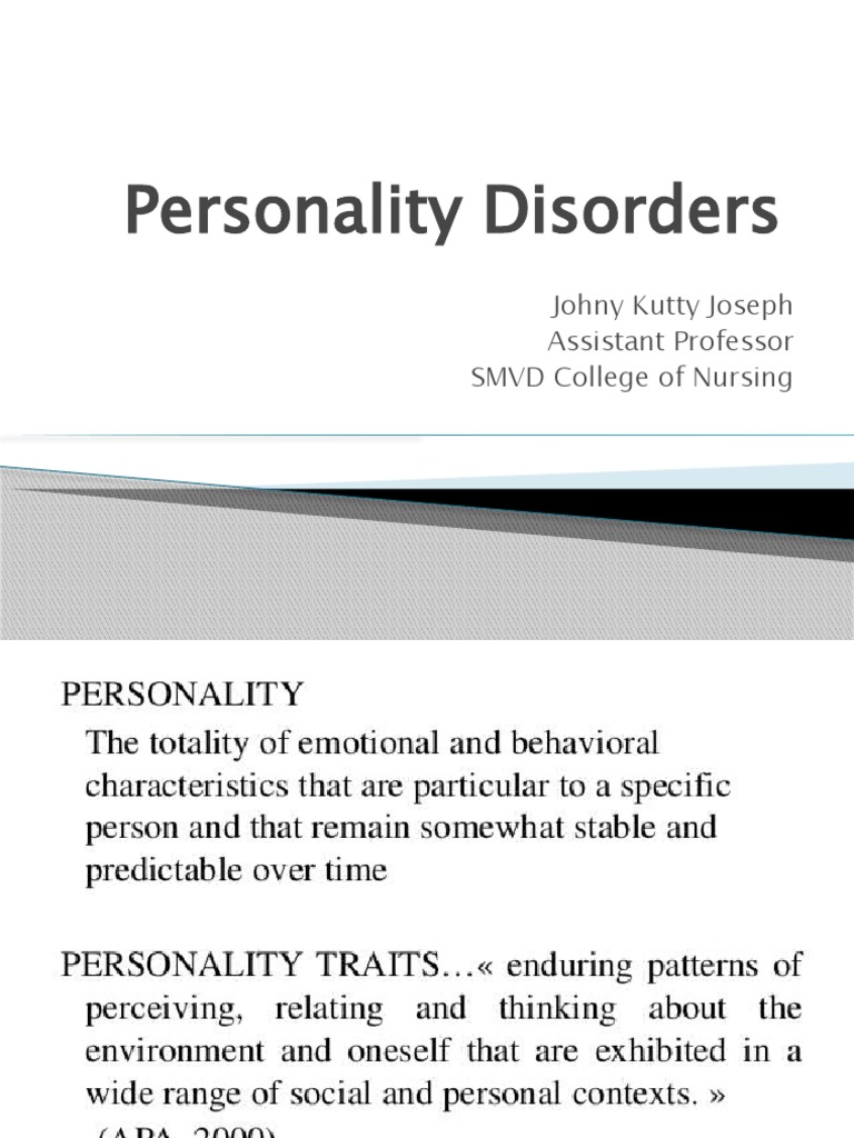 Personality Disorders | PDF