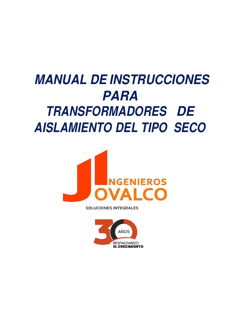 Manual Trafo Trifasico Seco Editable Jovalco | PDF | Transformador ... Manual Trafo Trifasico Seco Editable Jovalco | PDF | Transformador ...