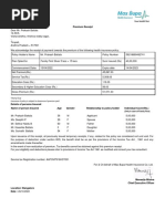 Medical Insurance Premium Receipt-Family | PDF | Insurance | Taxes