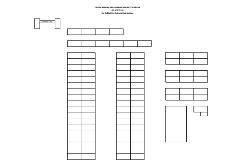 Contoh Denah RT 57 | PDF