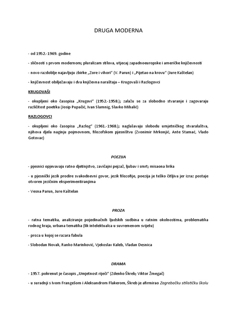 Druga Moderna | PDF