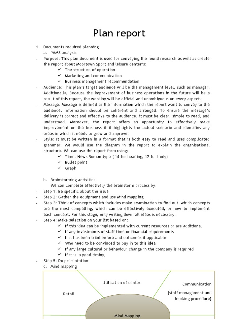BSBWRT411 - Task 1 - Plan Report | PDF | Information | Brainstorming