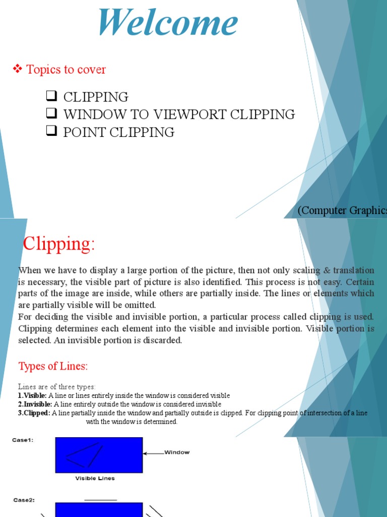 Computer Graphics: Clipping Techniques | PDF