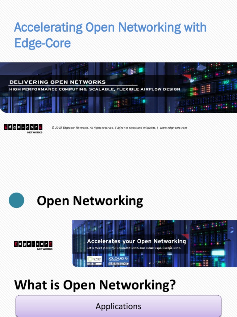 Edge-Core Data Center Solution 3nov15 | PDF | Open Stack | Computer Network