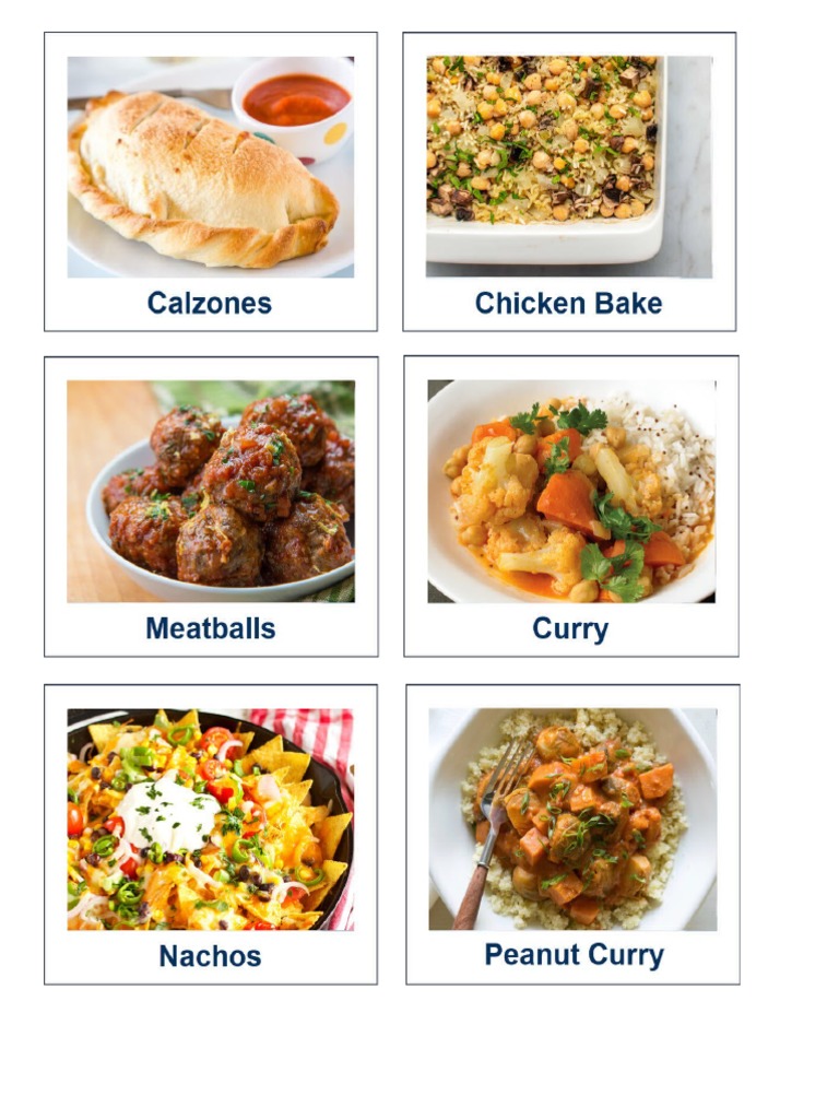 What's for Dinner? Printable signs with words and photos | PDF