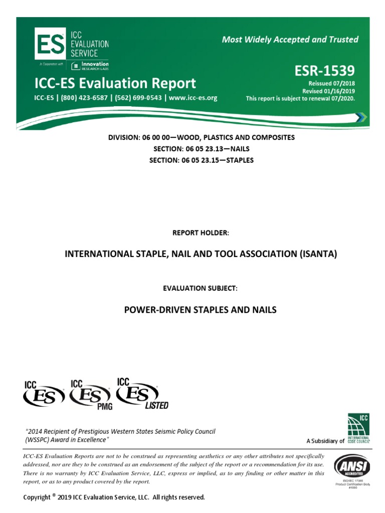 Power Driven Staples and Nails 2019 | PDF | Framing (Construction ...