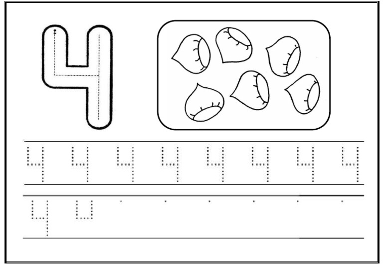 Trazo Número 4 | PDF