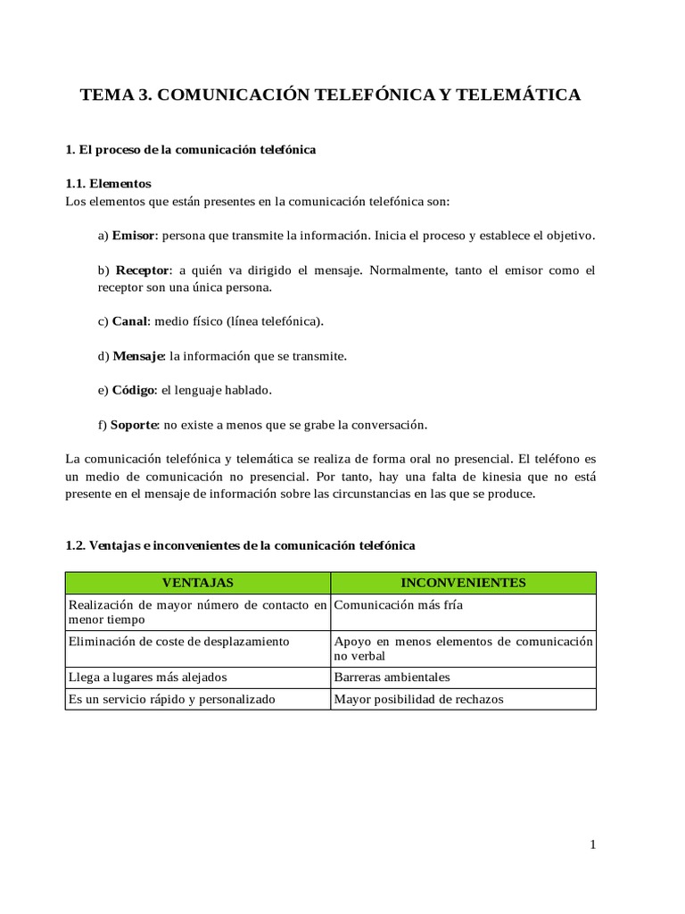 t3. CM Telefonica y Telematica Apuntes | PDF | Comunicación ...
