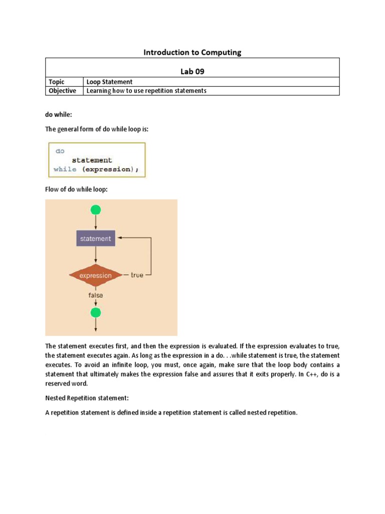 Lab 9 Nested Loops | PDF