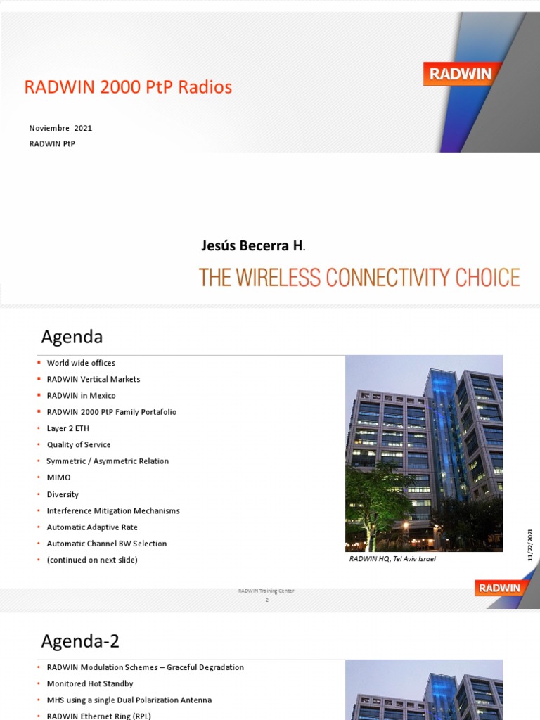 1 RADWIN 2000 C PTP SE1 | PDF | Quality Of Service | Mimo