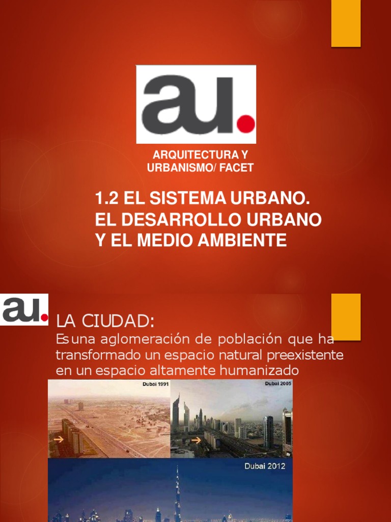 El Sistema Urbano y Desarrollo Urbano-2022 PDF | PDF | Entorno natural ...