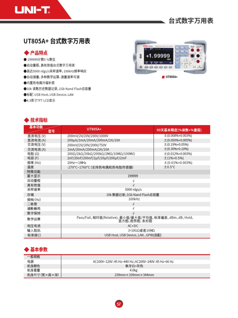 UT805A | PDF