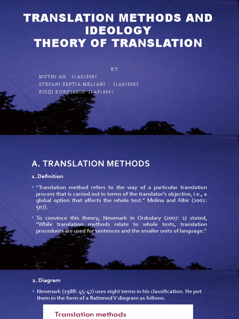 Translation Methods And Ideology A Comparison Of Domestication And Foreignization Strategies