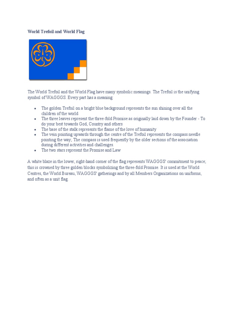 World Trefoil and Flag Symbolism | PDF
