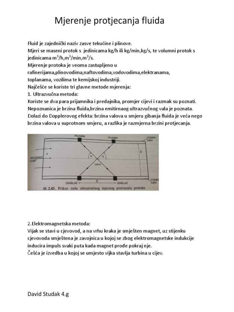 Mjerenje Protjecanja Fluida | PDF