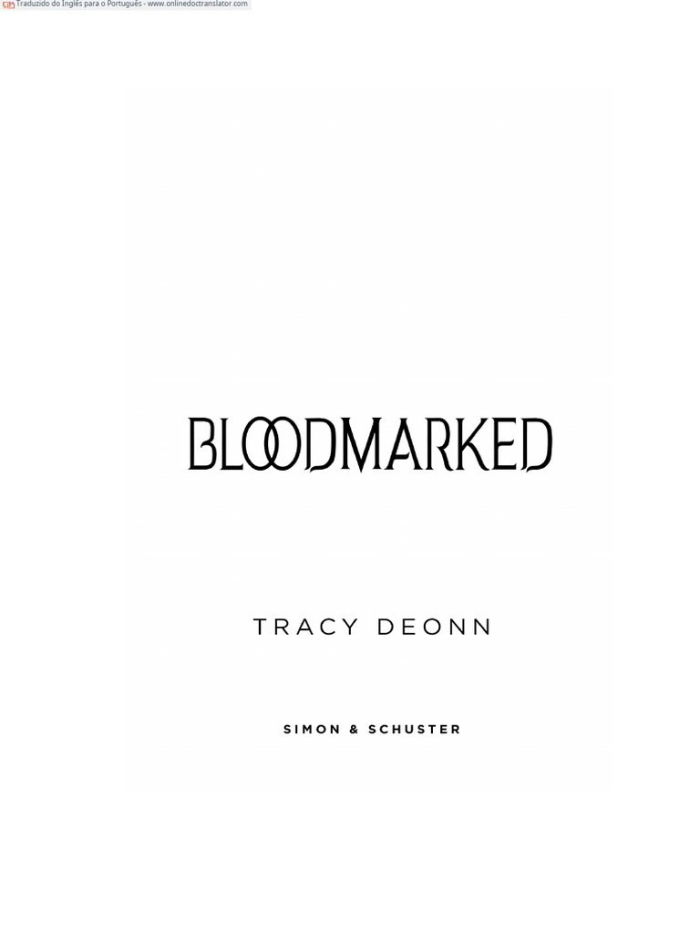 Bloodmarked by Tracy Deon (002-101) .En - PT | PDF | Excalibur | Rei Arthur