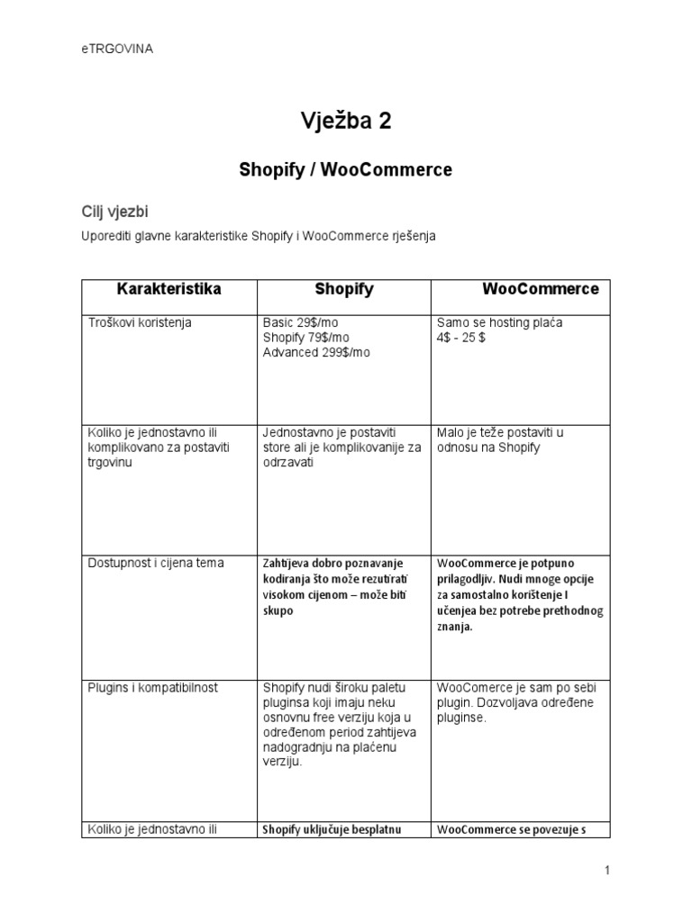 Vjezba 2, E - Trgovina | PDF
